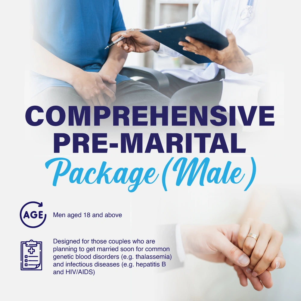 Comprehensive Pre-Marital Package | Essential Health Screening for Male ...